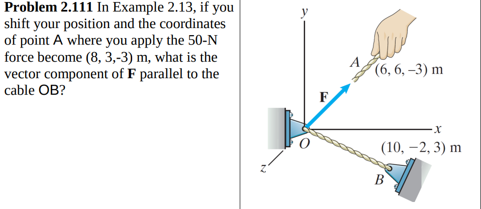 Solved Problem 2.111 In Example 2.13, if you shift your | Chegg.com