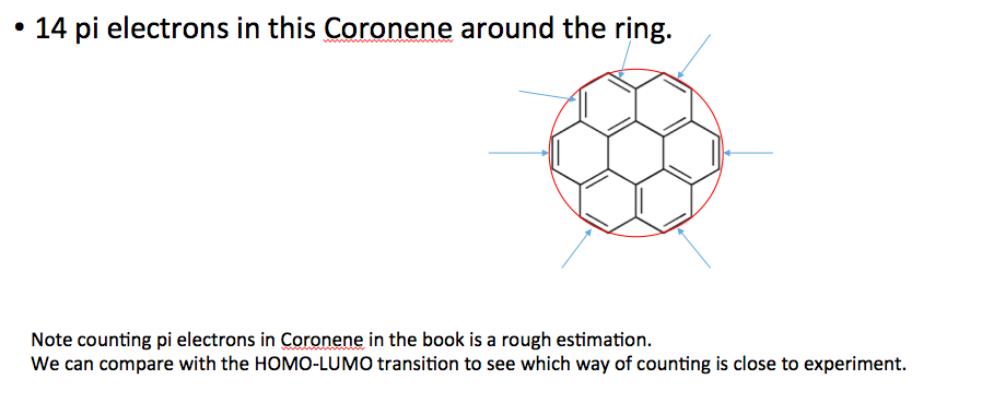 Solved 14 pi electrons in this Coronene around the ring Note | Chegg.com