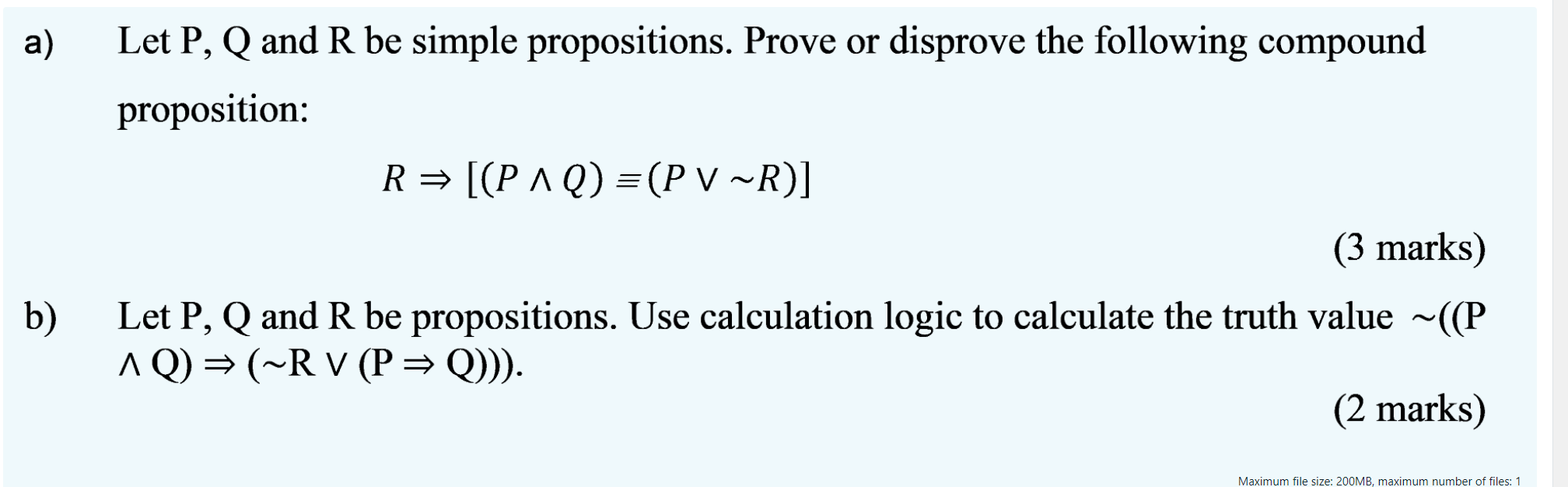 Solved a) Let P, Q and R be simple propositions. Prove or | Chegg.com
