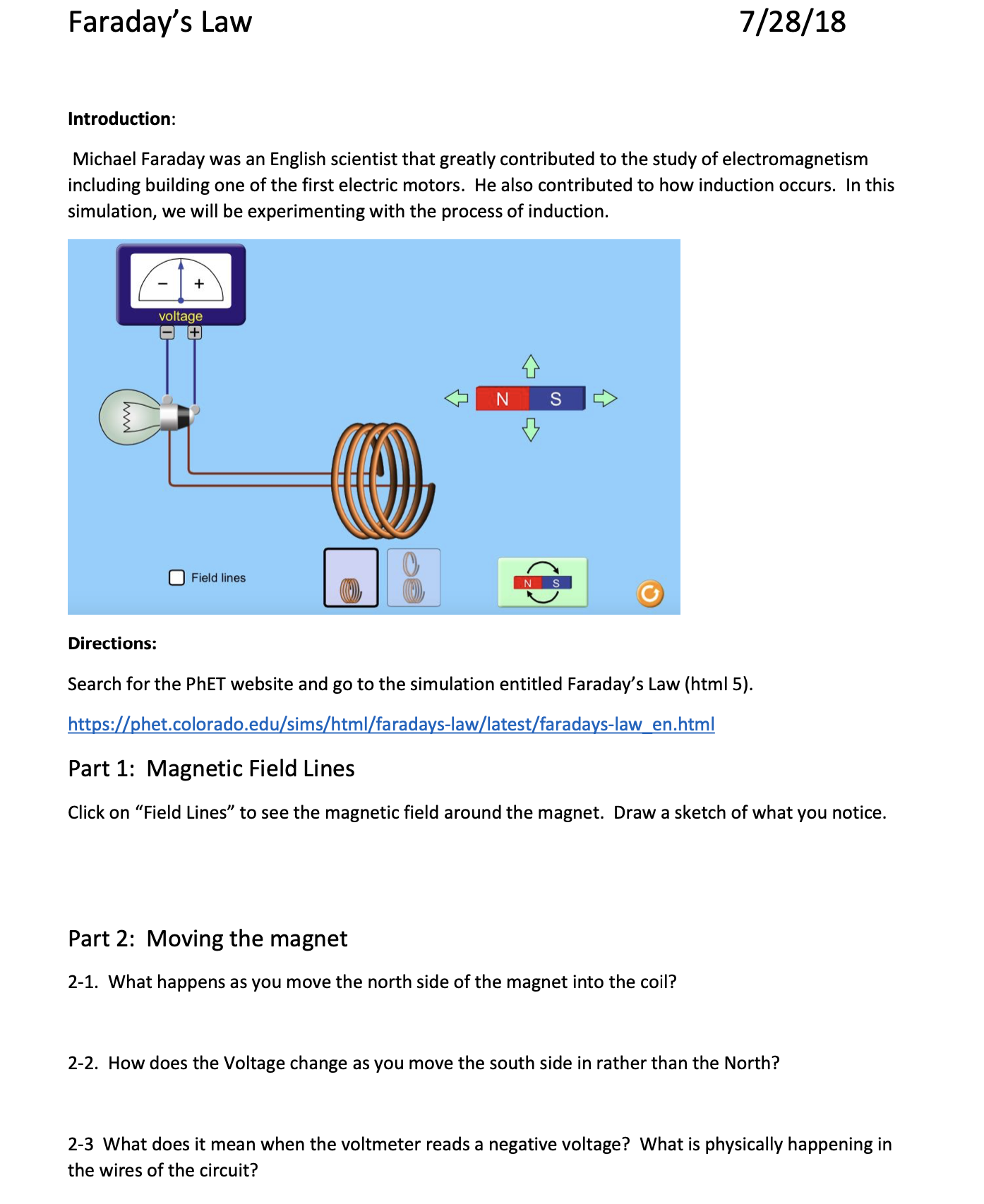 Solved Introduction: Michael Faraday was an English | Chegg.com