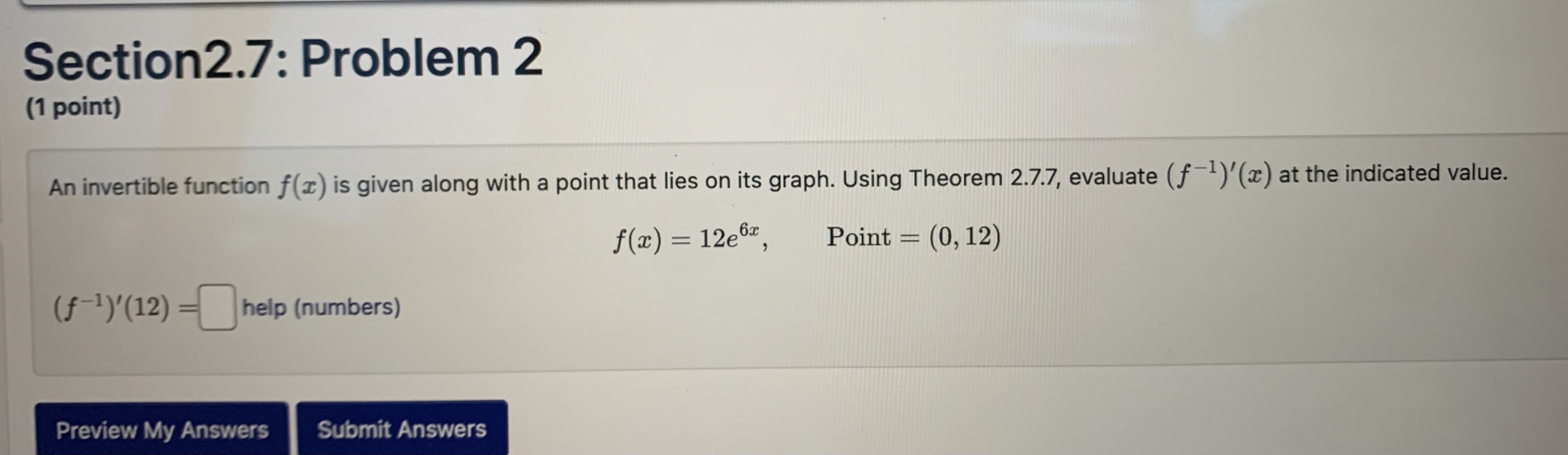 Solved An invertible function f(x) is given along with a | Chegg.com