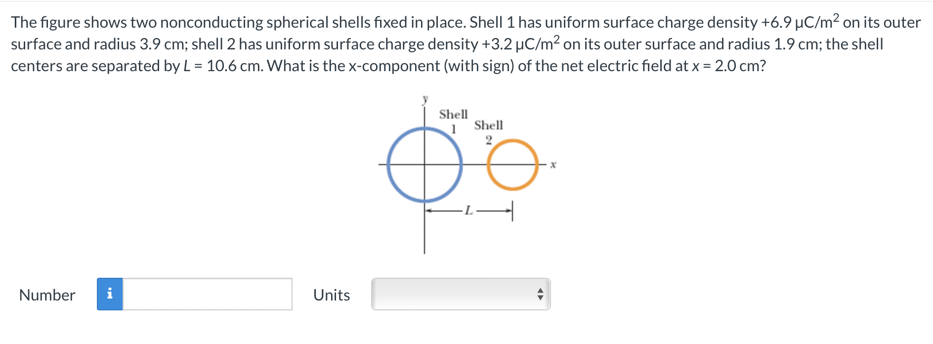 Solved The figure shows two nonconducting spherical shells | Chegg.com