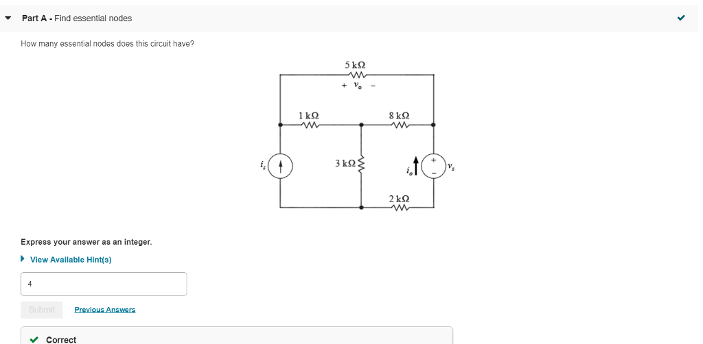 Solved Learning Goal To use the node-voltage method to solve | Chegg.com