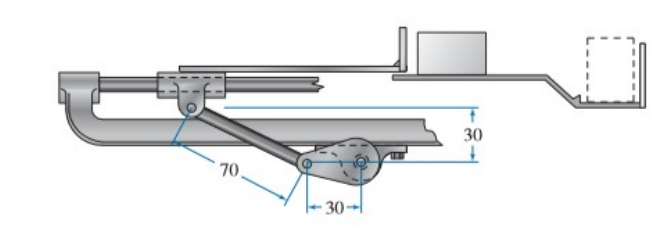 Solved The figure shows a mechanism that is used to push | Chegg.com