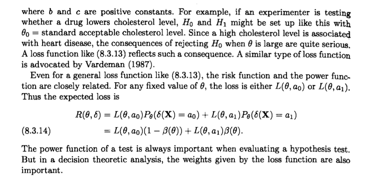 8.58 Consider the hypothesis testing problem and loss | Chegg.com
