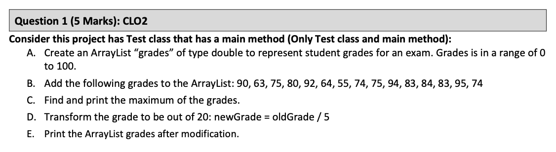 Solved help java | Chegg.com