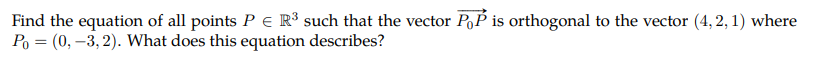 Solved Find the equation of all points P∈R3 such that the | Chegg.com