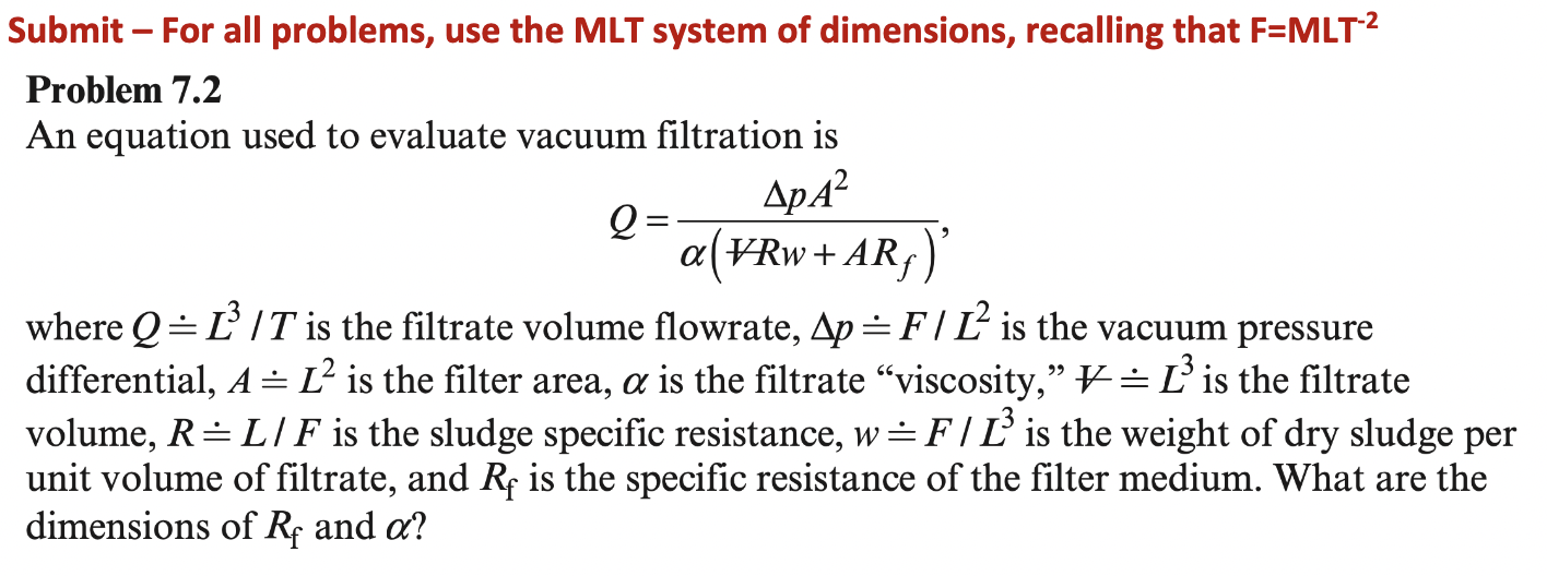 Solved Submit – For all problems, use the MLT system of | Chegg.com