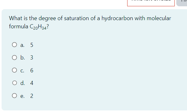 Solved What is ﻿the degree of ﻿saturation of ﻿a hydrocarbon | Chegg.com