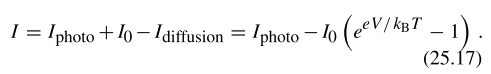 Solved Use the photodiode equation (25.17) to compute Iphoto | Chegg.com
