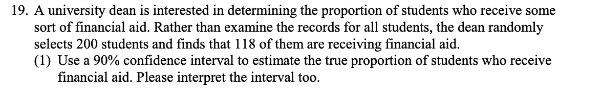 Solved A university dean is interested in determining the | Chegg.com