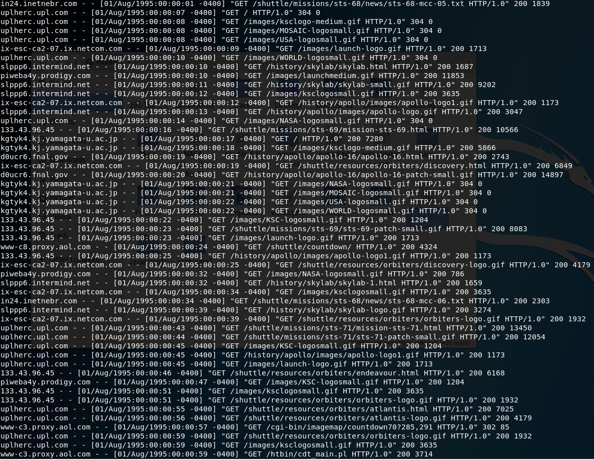 LINUX: awk, egrep, regex To get the log file | Chegg.com