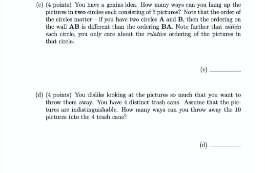 Solved Question 5 Combinatorics 14 Points Erikas 