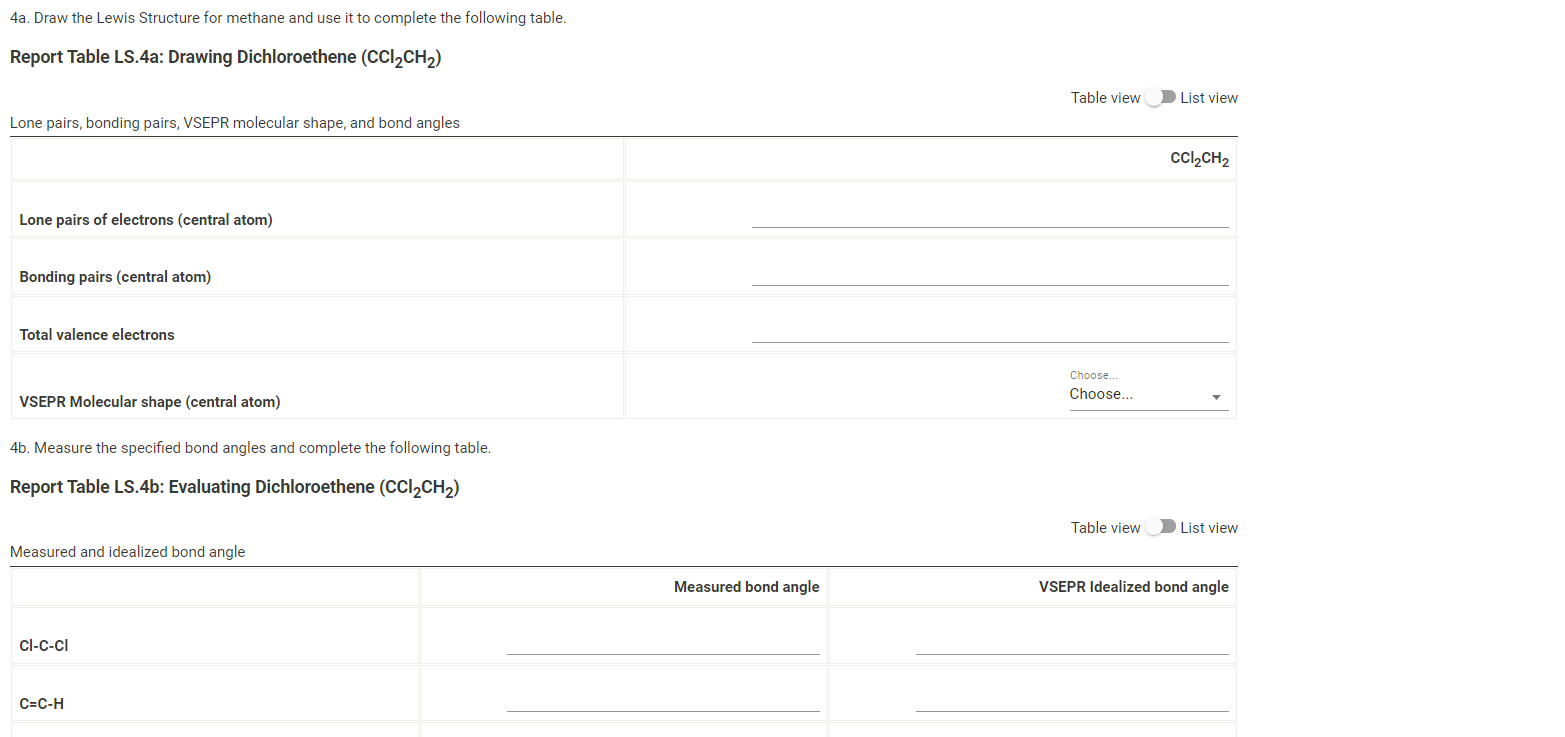 Solved 4a. Draw the Lewis Structure for methane and use it | Chegg.com