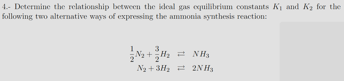 Solved 4.- ﻿Determine the relationship between the ideal gas | Chegg.com