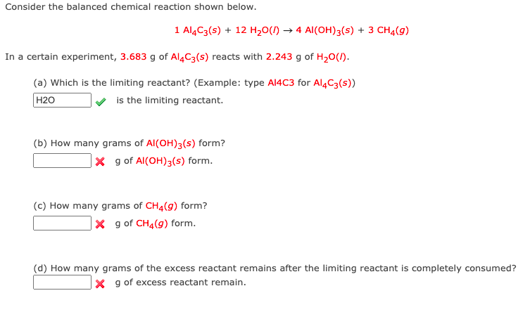 Solved Consider the balanced chemical reaction shown below. | Chegg.com