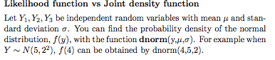 Solved Likelihood function vs Joint density function Let Y1, | Chegg.com