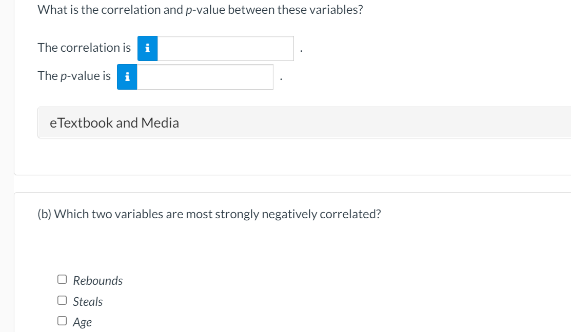 Solved NBA Players: Correlation Matrix The dataset | Chegg.com
