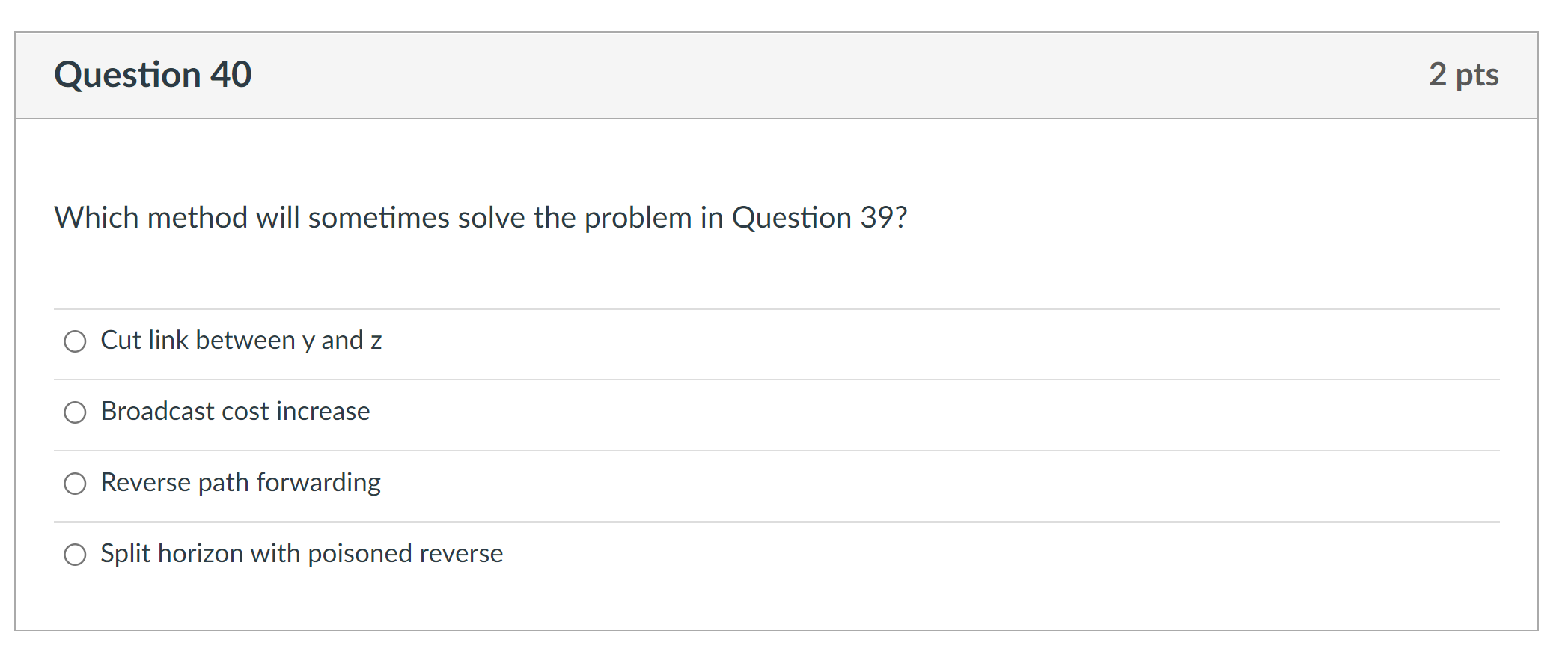 Solved Answer Questions 39 to 41 using the following | Chegg.com
