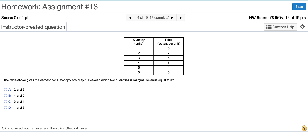 Solved Homework Assignment 13 Save Score 0 Of 1 Pt 1 4 Of