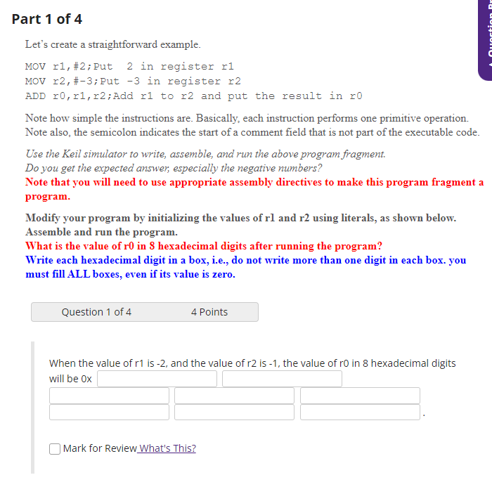 Solved Part 1 of 4 Let's create a straightforward example. | Chegg.com