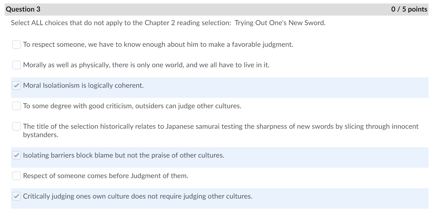 Question 3 0 / 5 points Select ALL choices that do | Chegg.com