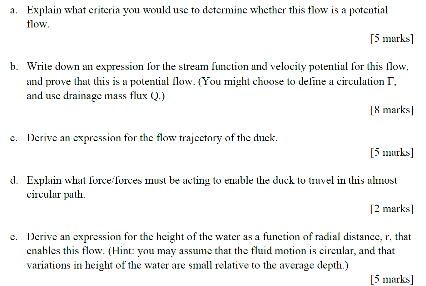 In preparing for a fluid dynamics exam you decided to | Chegg.com