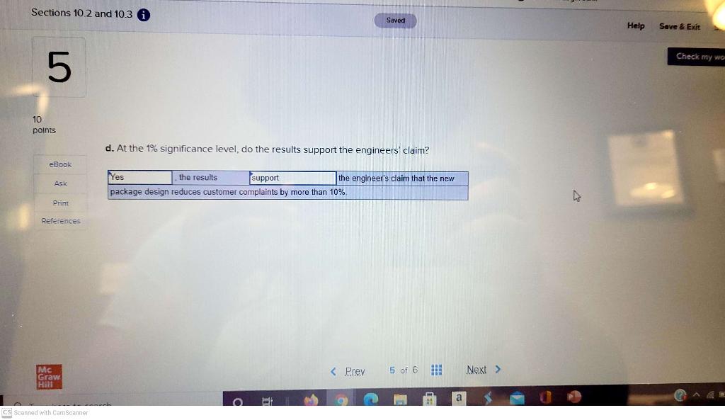 Solved Sections 10.2 and 10.3 i Saved Help Save & Exit | Chegg.com