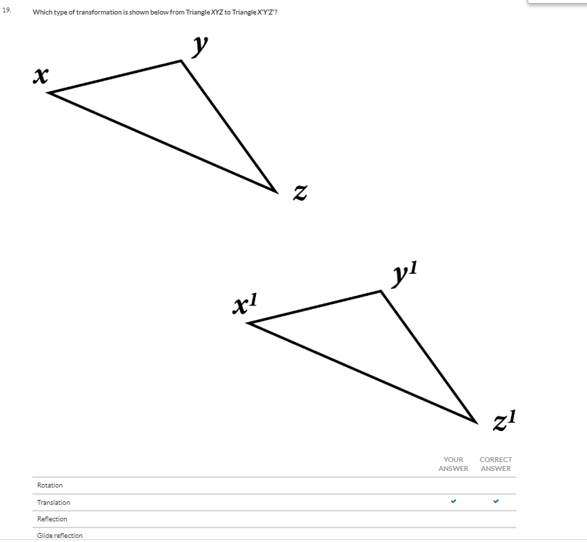 Solved WHICH TYPE OF TRANSFORMATION IS SHOWN BELOW ON | Chegg.com