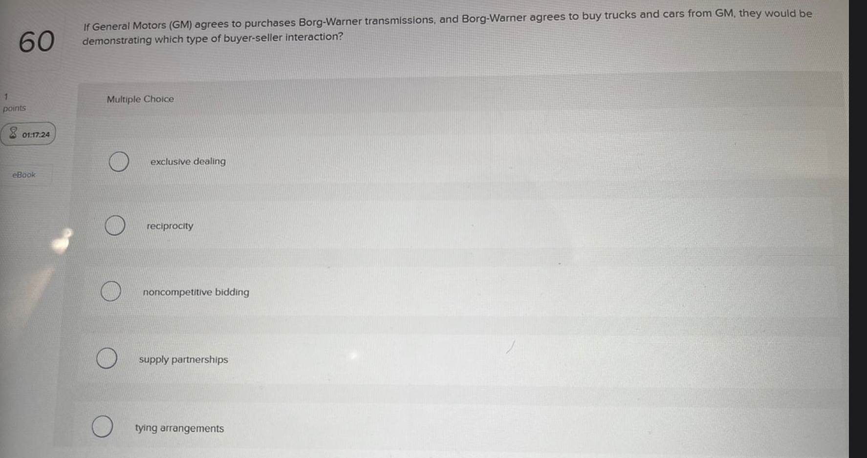 Solved If General Motors (GM) ﻿agrees to purchases | Chegg.com