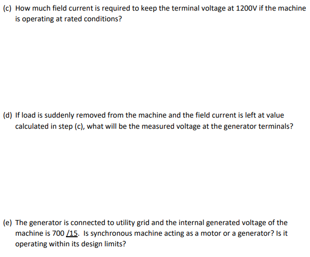 Solved PROBLEM 1 (30 Points) OCC and SCC test results for a | Chegg.com