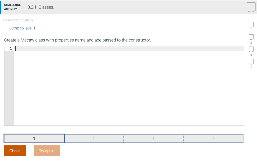 Solved CHALLENGE ACTIVITY 8.2.1: Classes | Chegg.com