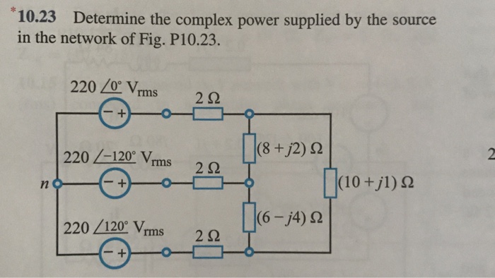 Solved Determine the complex power supplied by the source in | Chegg.com