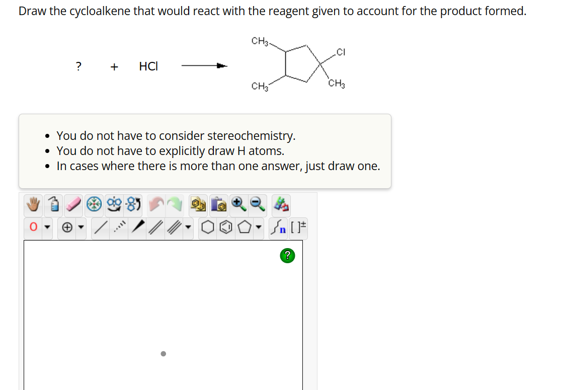Solved Draw the cycloalkene that would react with the | Chegg.com