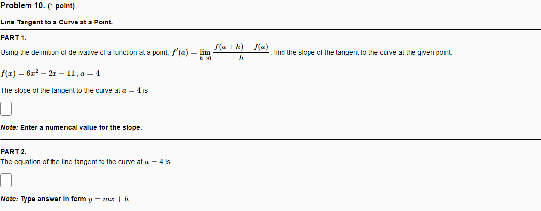 Solved Using the definition of derivative of a function at | Chegg.com