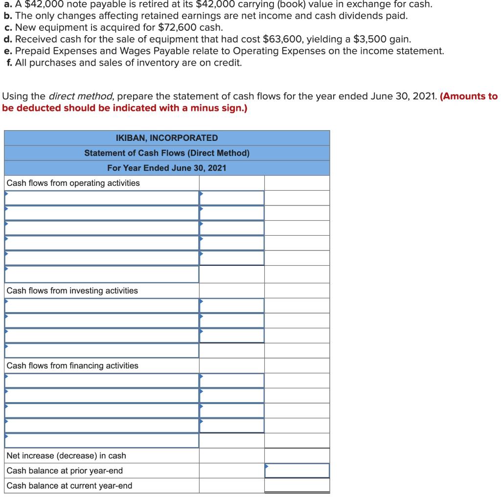 Solved Exercise 12 19b Algo Direct Preparing Statement Of