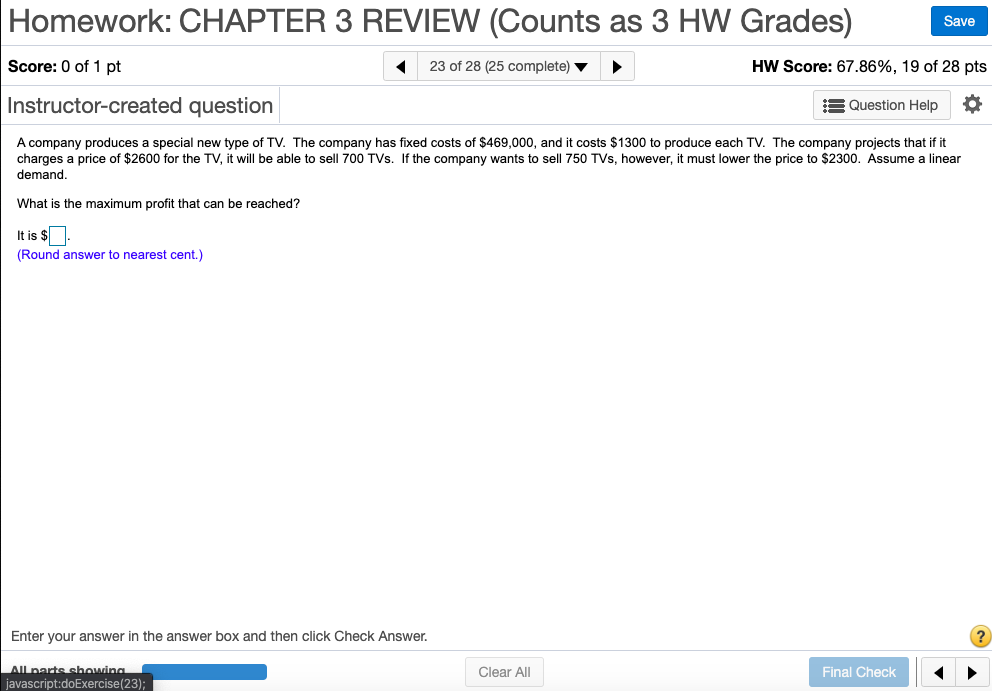 Solved Homework: CHAPTER 3 REVIEW (Counts as 3 HW Grades) - | Chegg.com