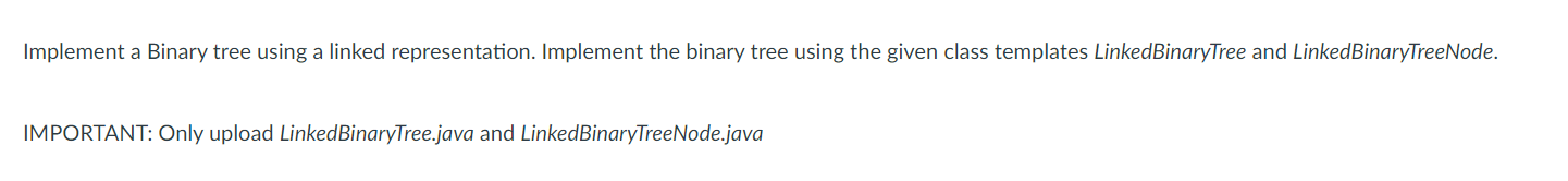 Solved java binary tree could you please explain what is | Chegg.com