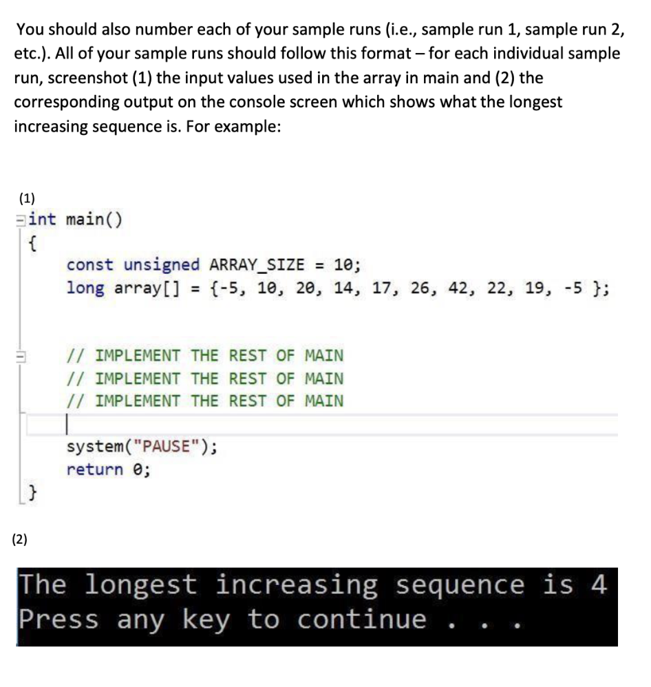 Solved Longest.h (C++ header file) Main.cpp (C++ source | Chegg.com Solved Longest.h (C++ header file) Main.cpp (C++ source | Chegg.com