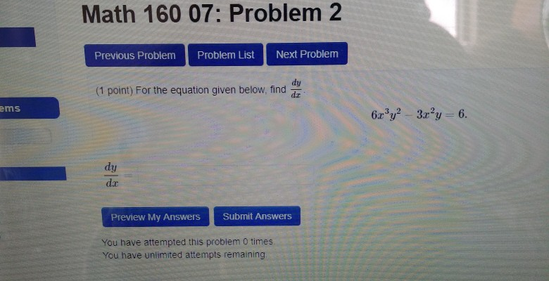 Webwork allegheny-math160-2 ma 160 07 Math 160 07: | Chegg.com