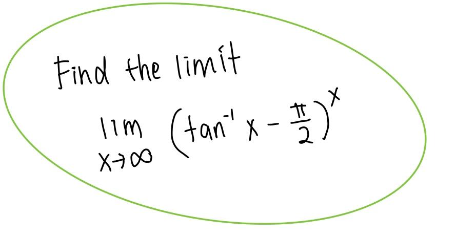 Solved Find the limit (tan" x - 1) I'm (tant X700 | Chegg.com