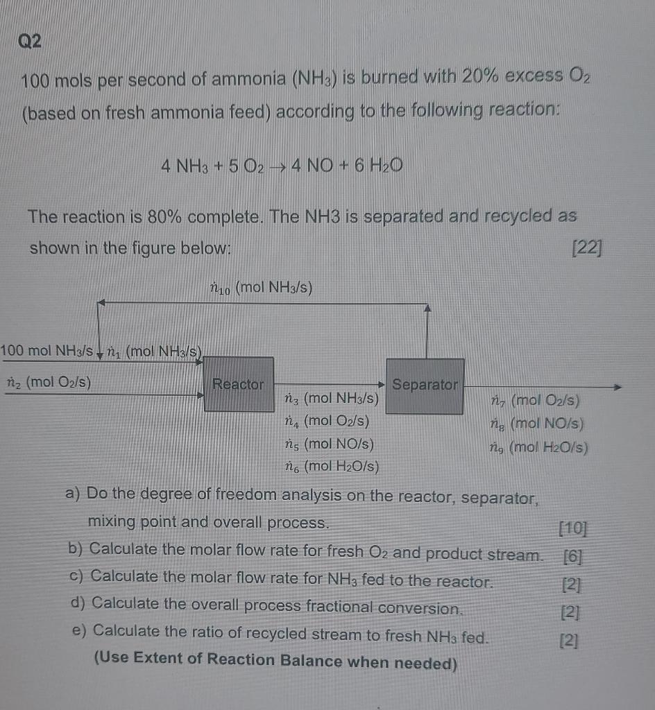 Solved USE EXTENT OF REACTION METHOD AND SHOW STEP BY STEP. | Chegg.com