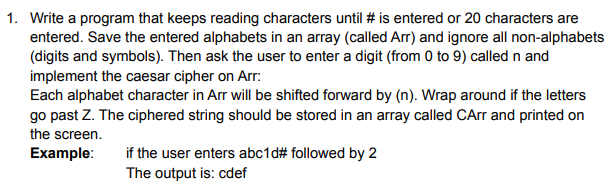 Solved 1. Write a program that keeps reading characters | Chegg.com