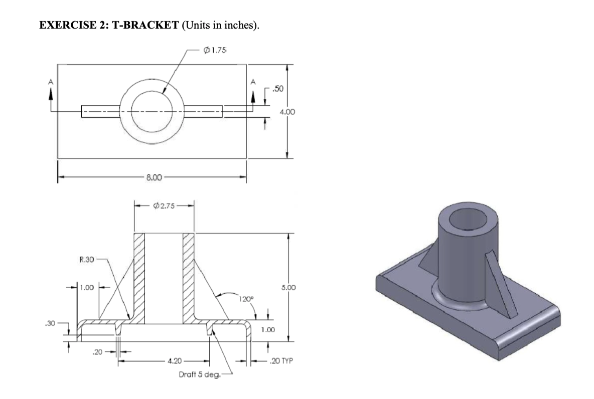 Solved Use SolidWorks to sketch this shape. Explain each | Chegg.com