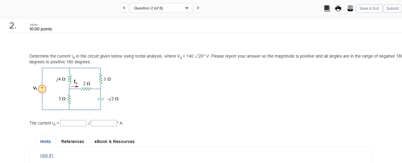 Solved Determine the current Io in the circuit given below | Chegg.com