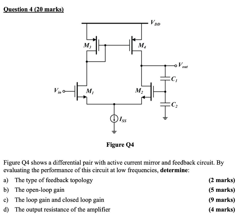 Question 4 (20 marks) Figure Q4 Figure Q4 shows a | Chegg.com Question 4 (20 marks) Figure Q4 Figure Q4 shows a | Chegg.com