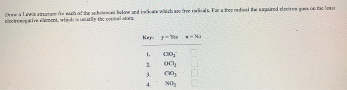Solved Draw a Lewis structure for each of the substances | Chegg.com