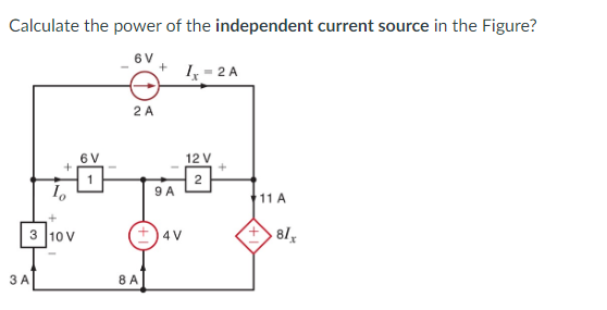 Solved Calculate the power of the independent current source | Chegg.com