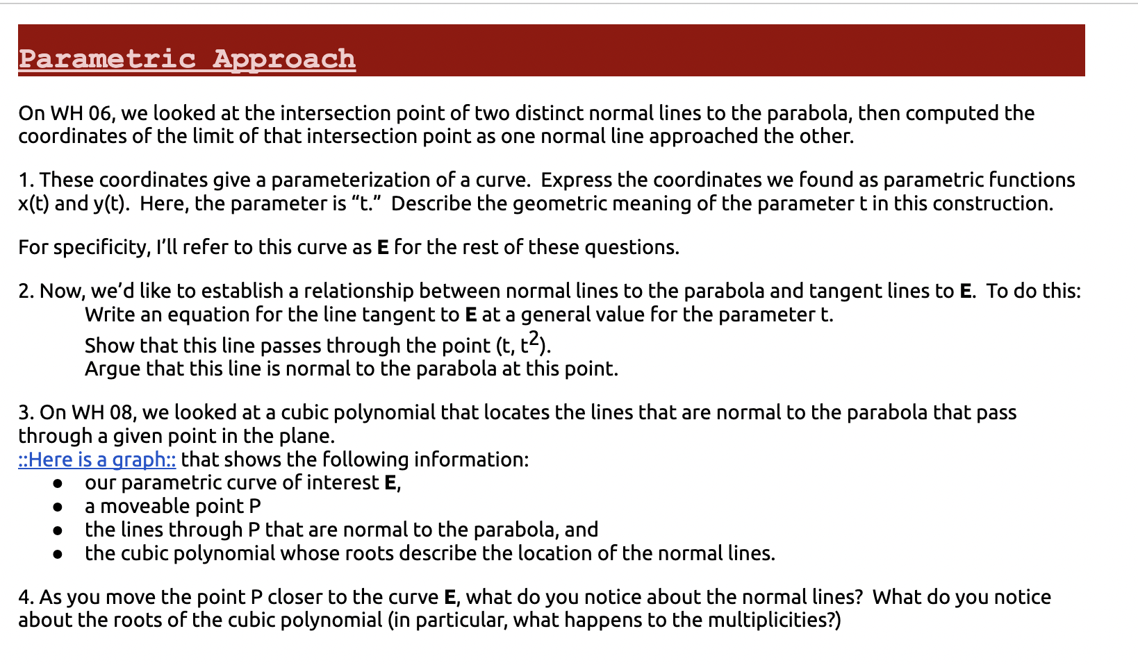 Solved 1. These coordinates give a parameterization of a | Chegg.com