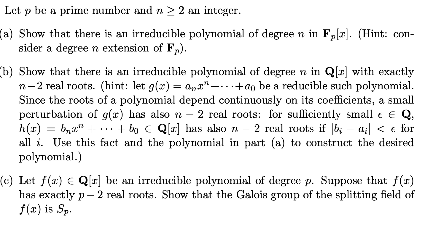Solved Let P Be A Prime Number And N≥2 An Integer A Show